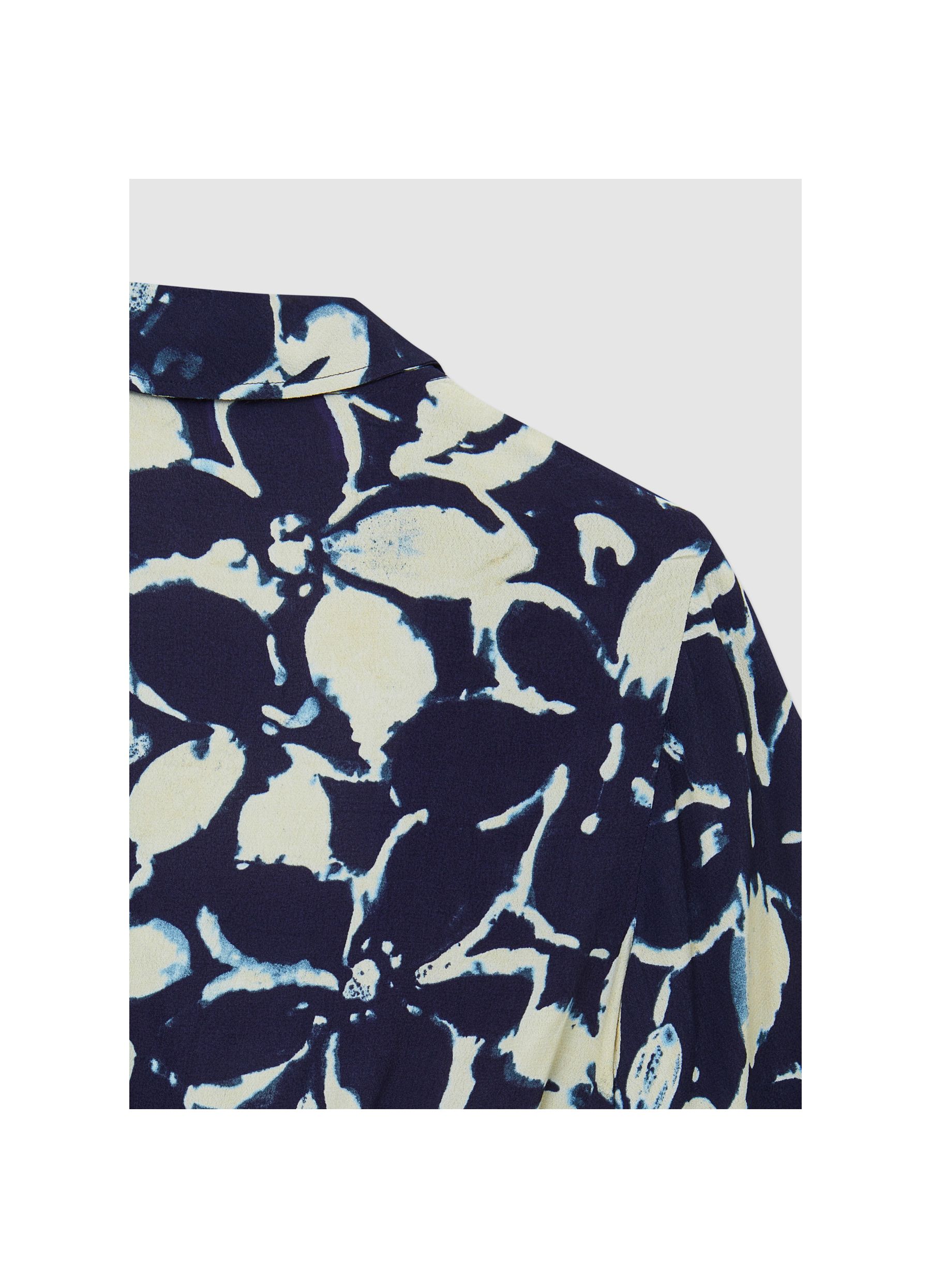 Πουκάμισο με διασταυρούμενο σχέδιο var midnight blue | Calliope