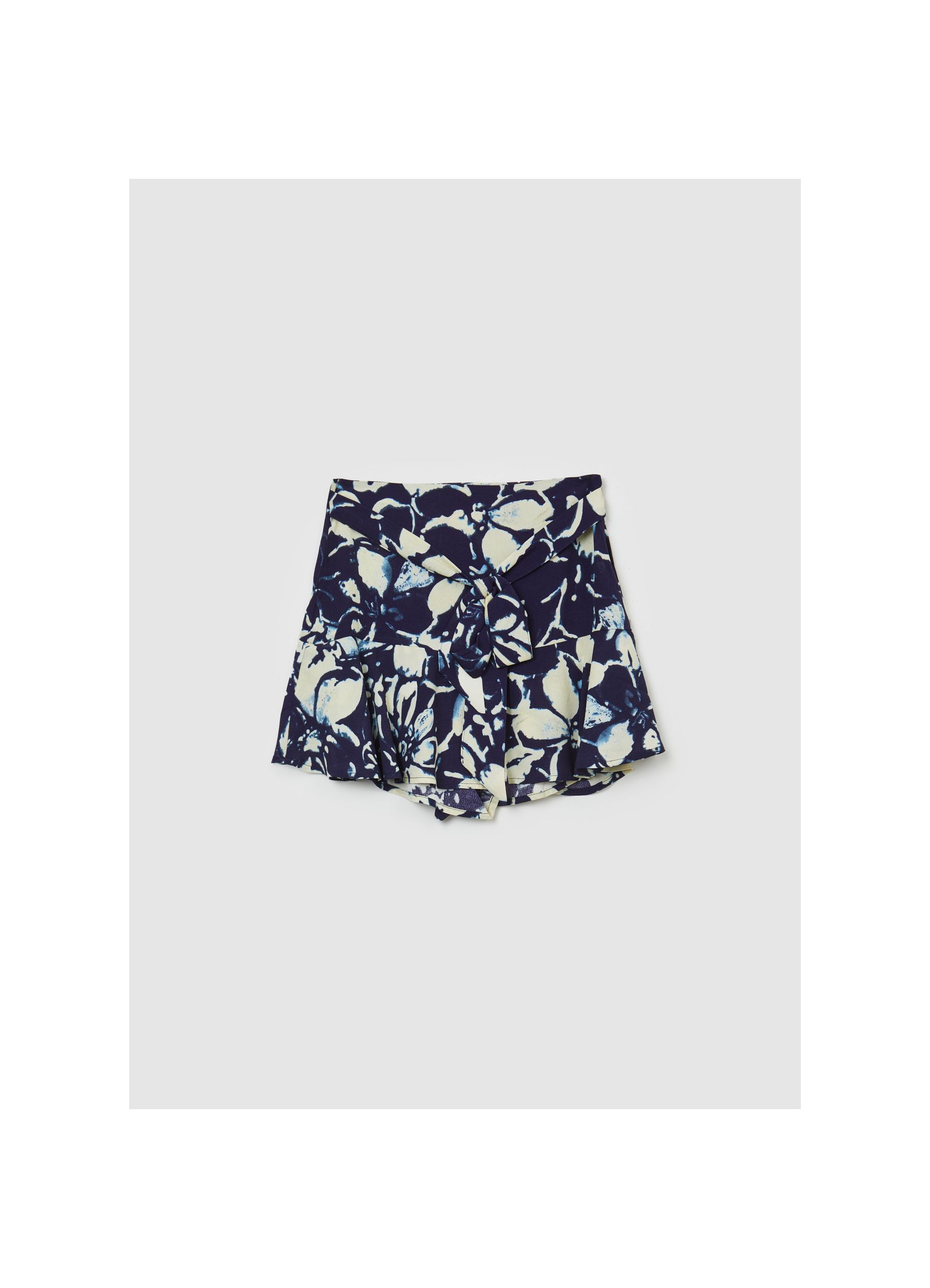 Φούστα-παντελόνι με μοτίβο var midnight blue | Calliope