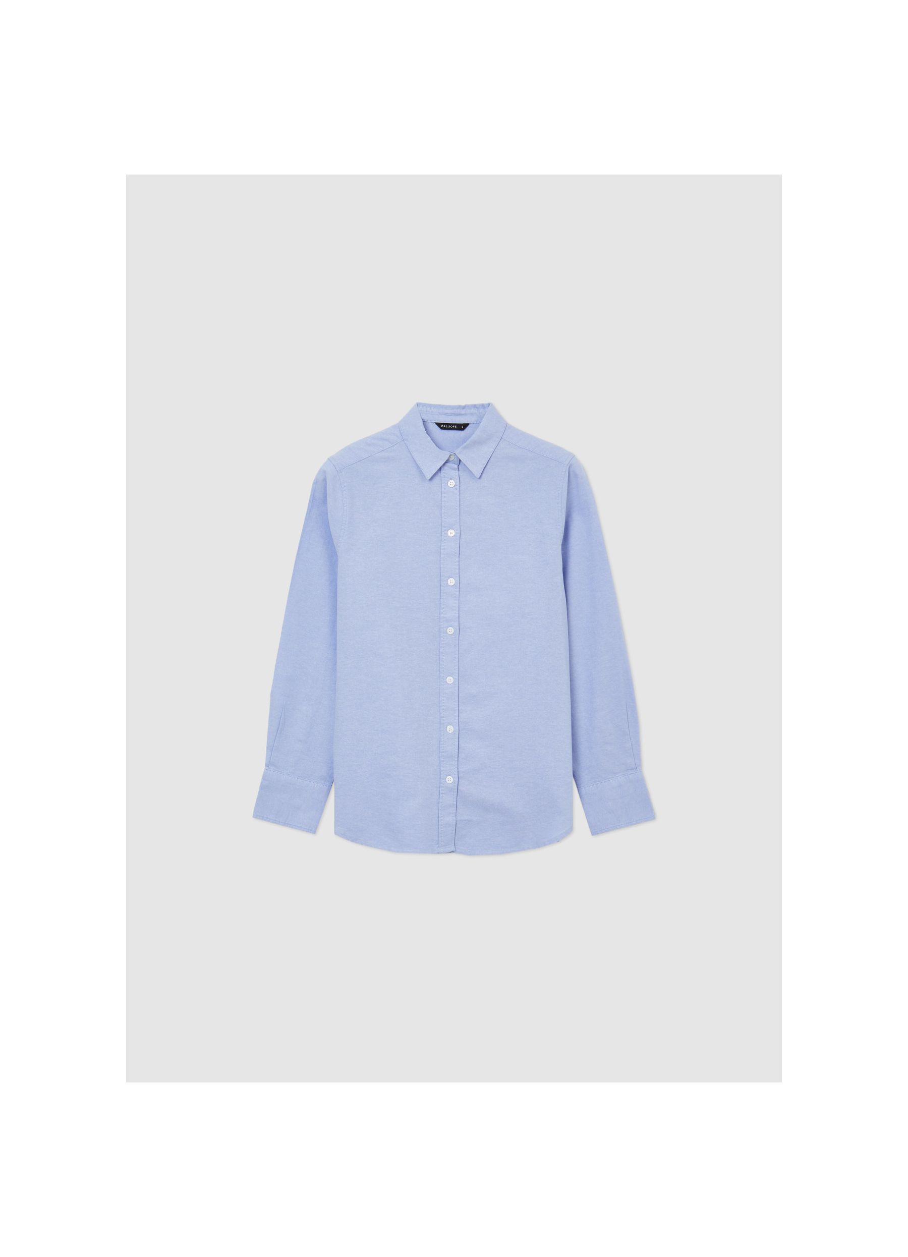 Koszula oversize z tkaniny Oxford błękitny | Calliope