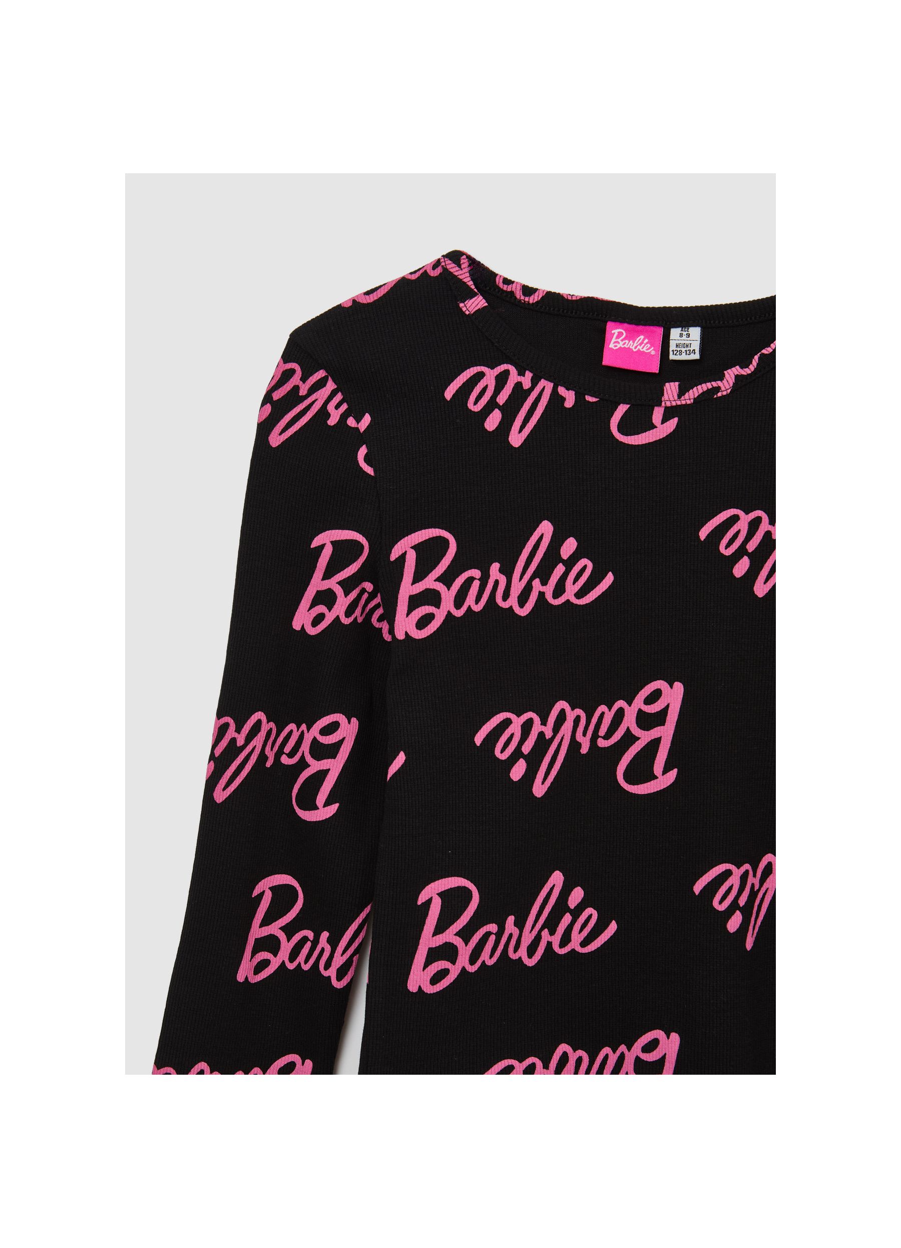 Barbie lettering T-shirt var crna ultrablack | Calliope