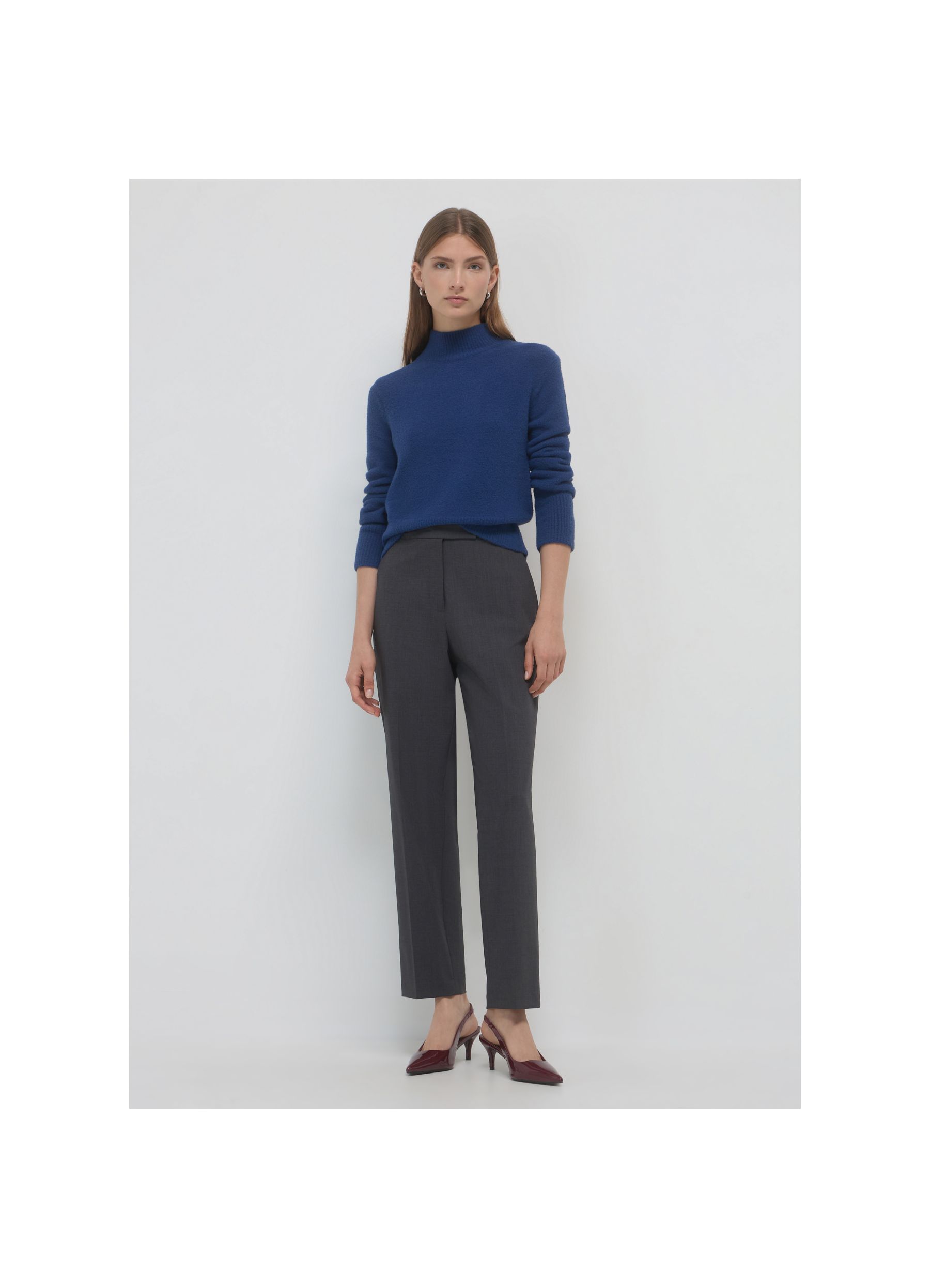 Pullover mit hohem Kragen oktanblau | Calliope