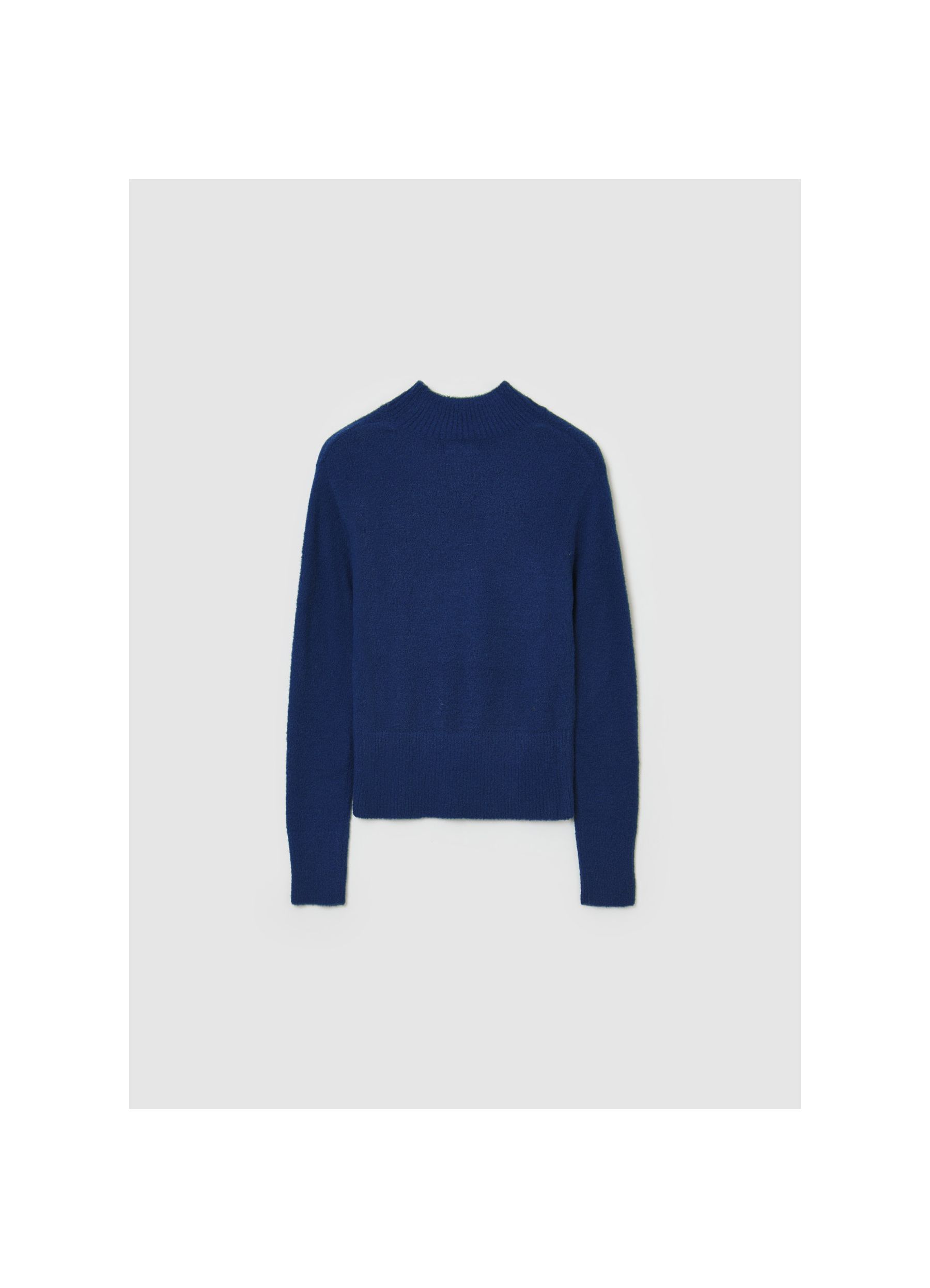 Pullover mit hohem Kragen oktanblau | Calliope