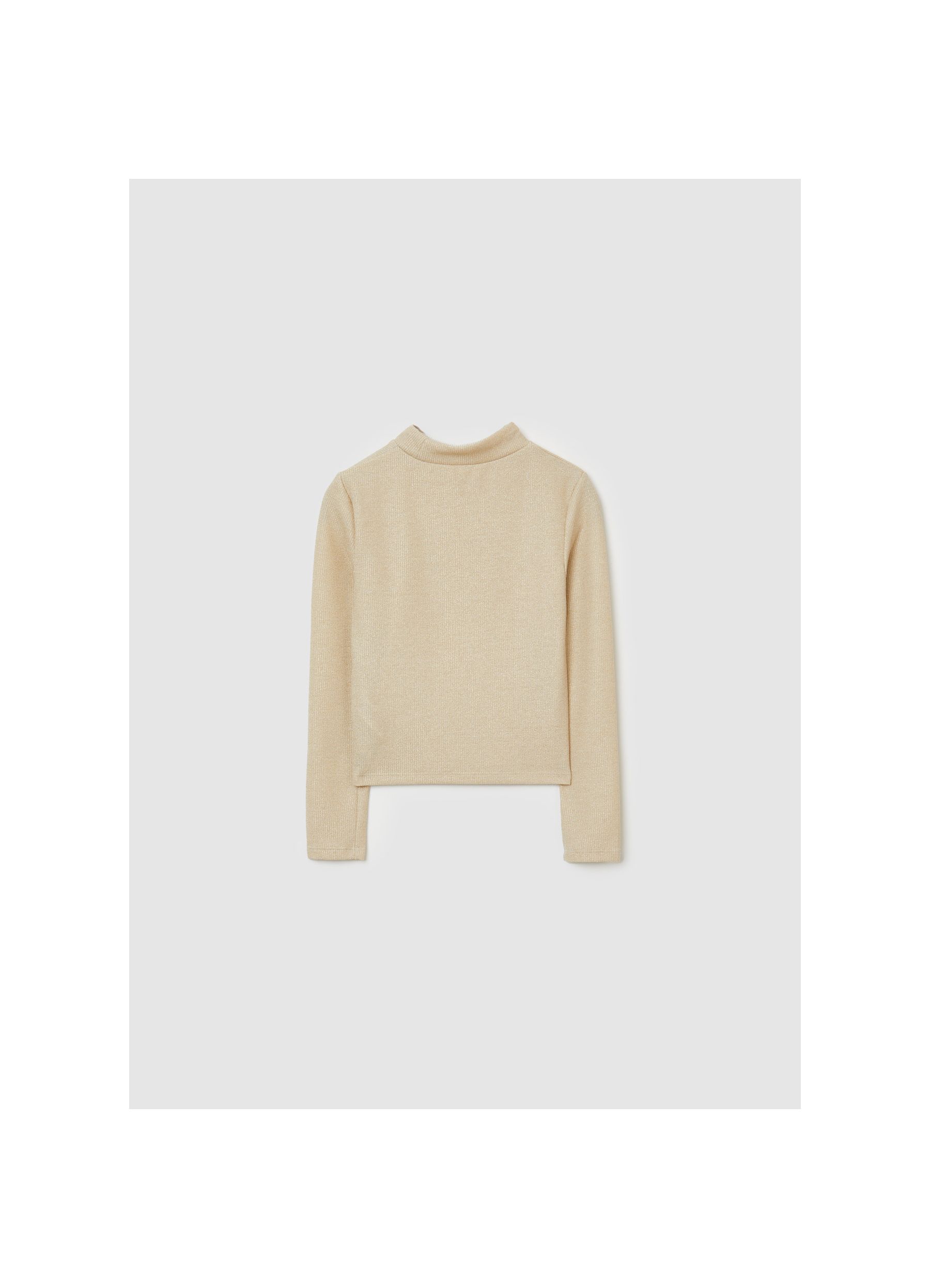 T-shirt à col roulé effet luminescent var or light | Calliope