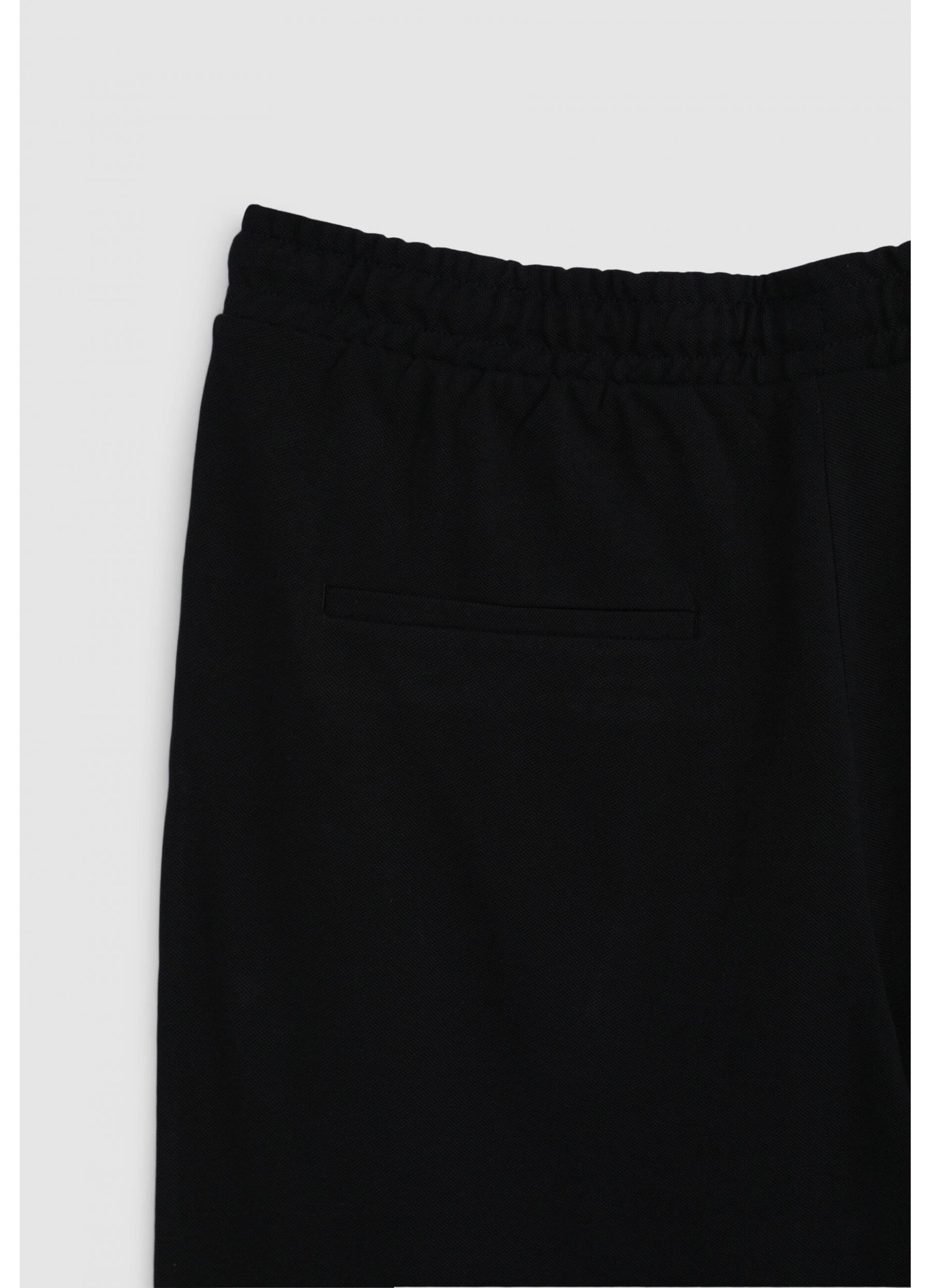 Gym trousers in piqué fabric black | Calliope