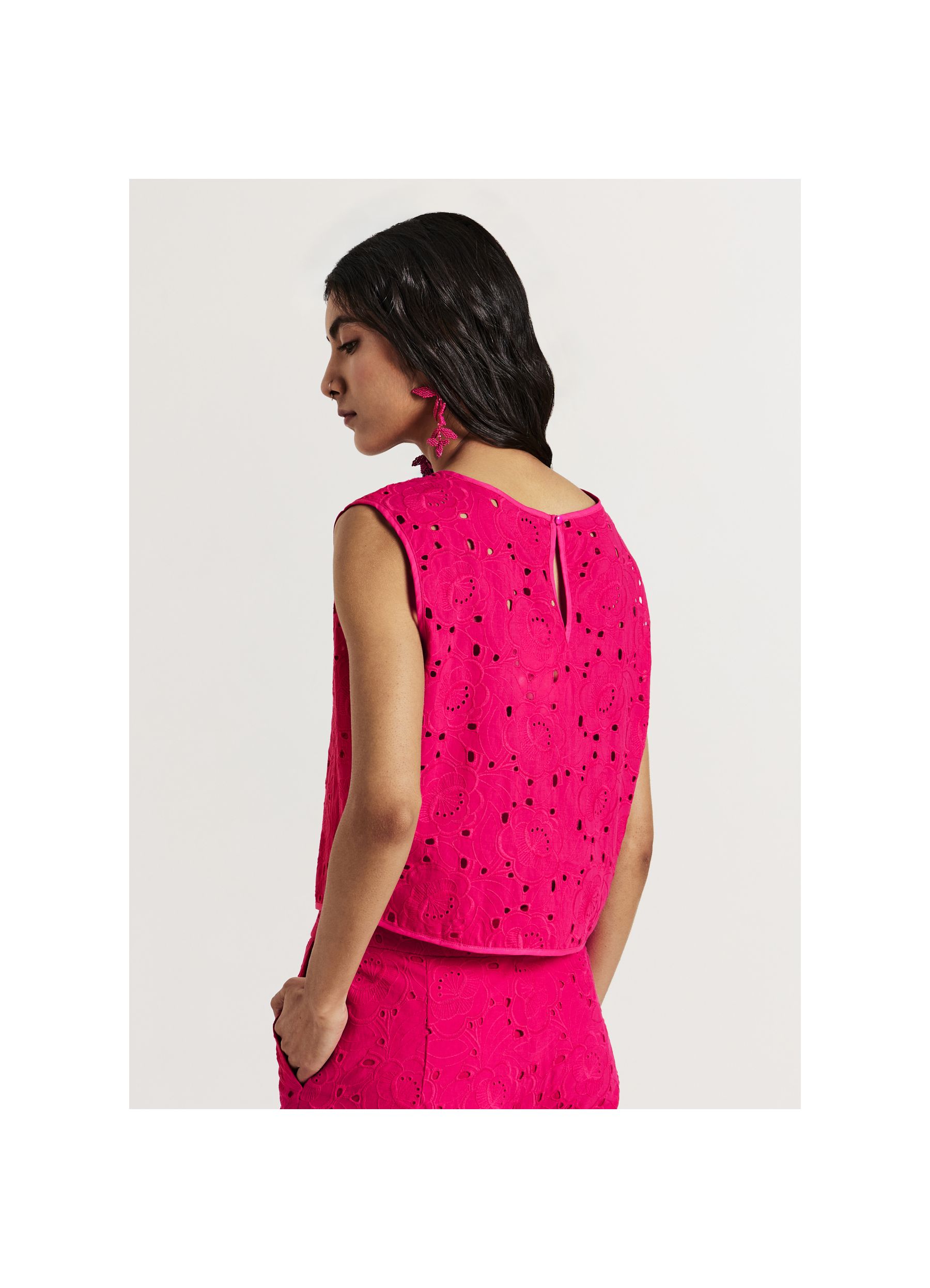 Sangallo top fuxia | Calliope
