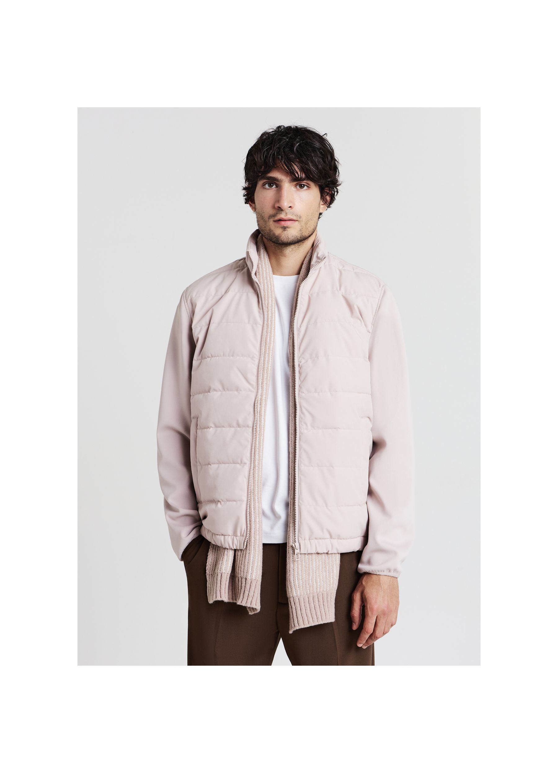 Padded jacket with zip mud | Calliope