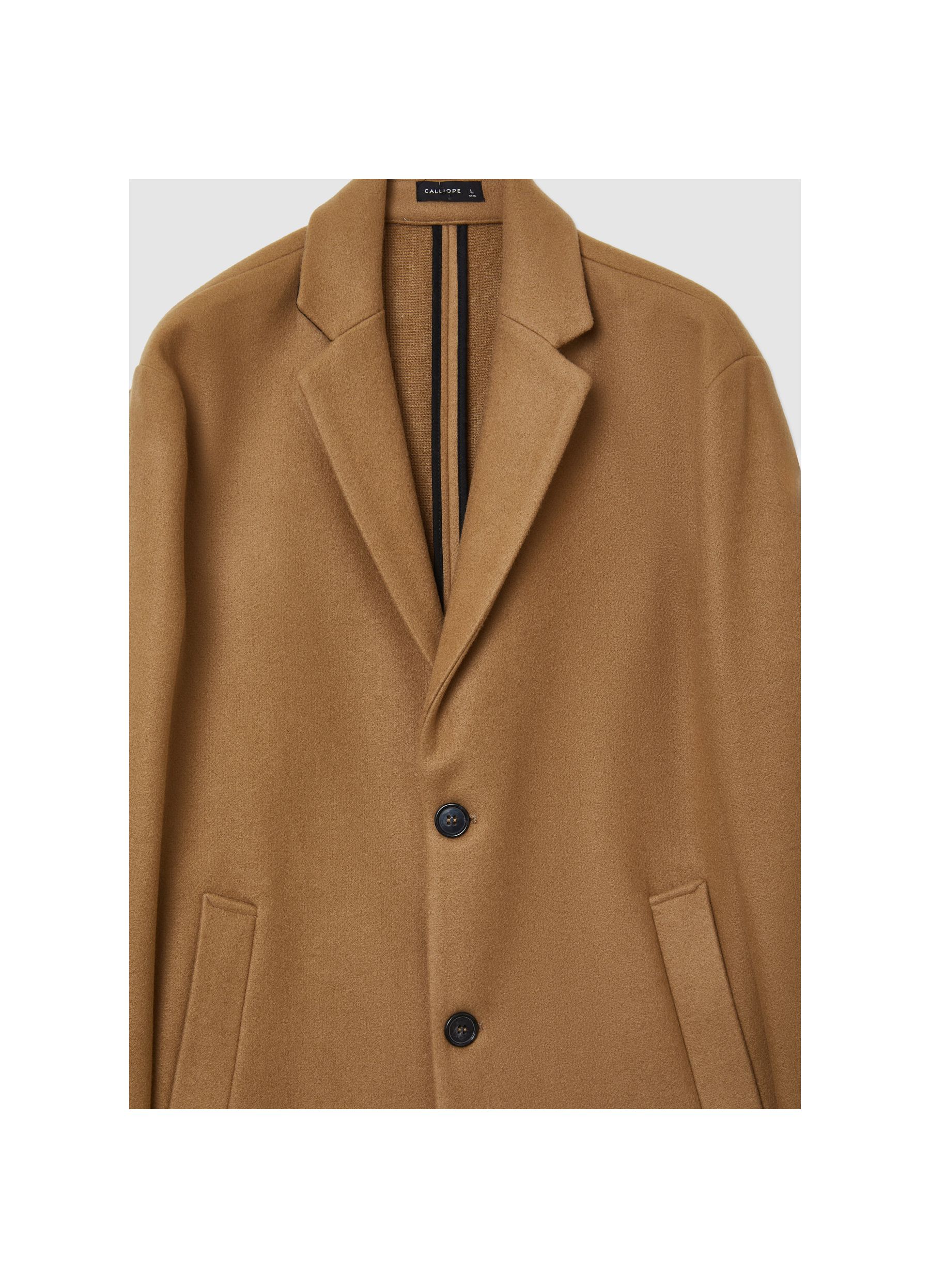 Plain coat camel | Calliope
