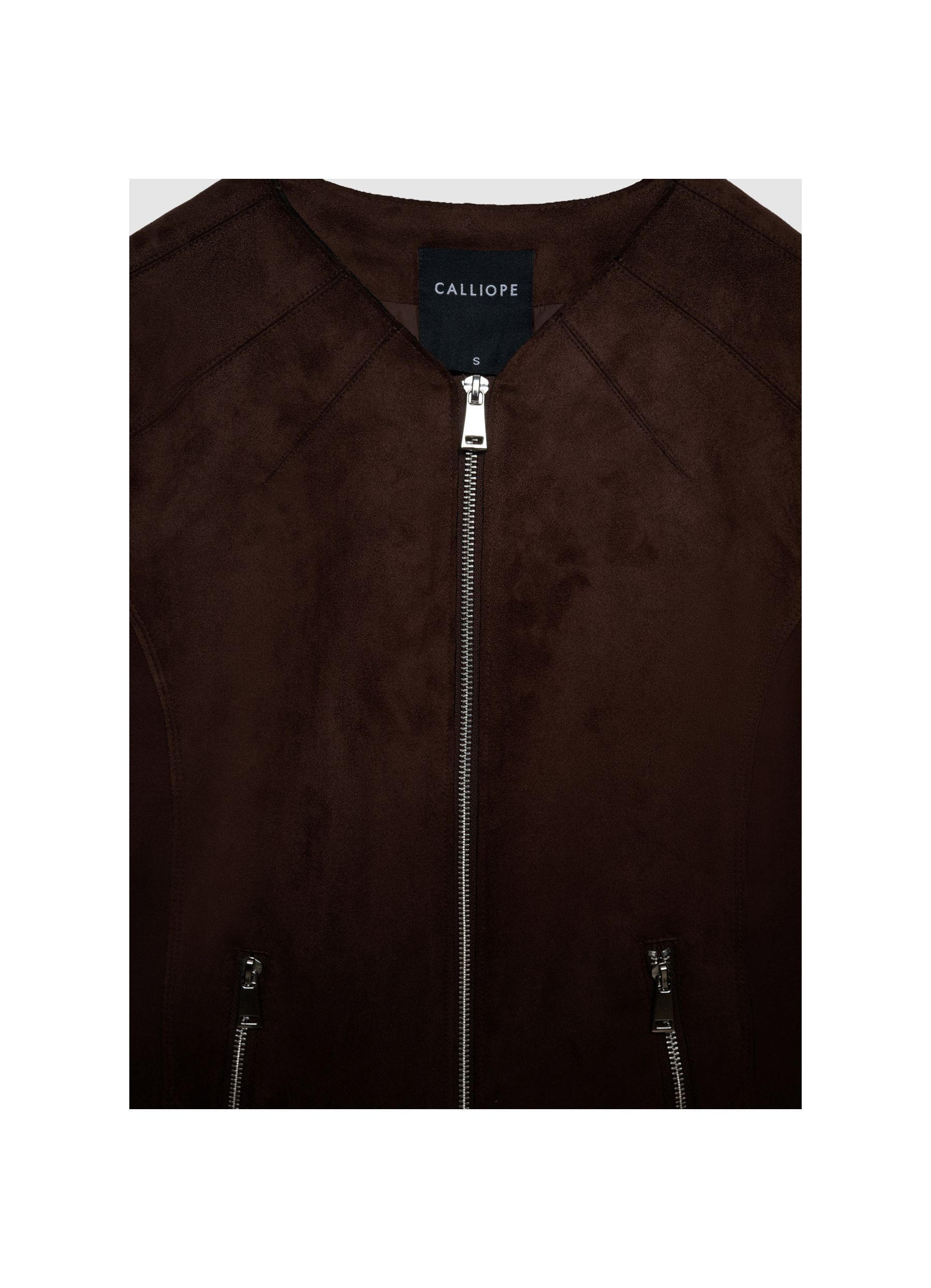 Suede-effect jacket caramel | Calliope