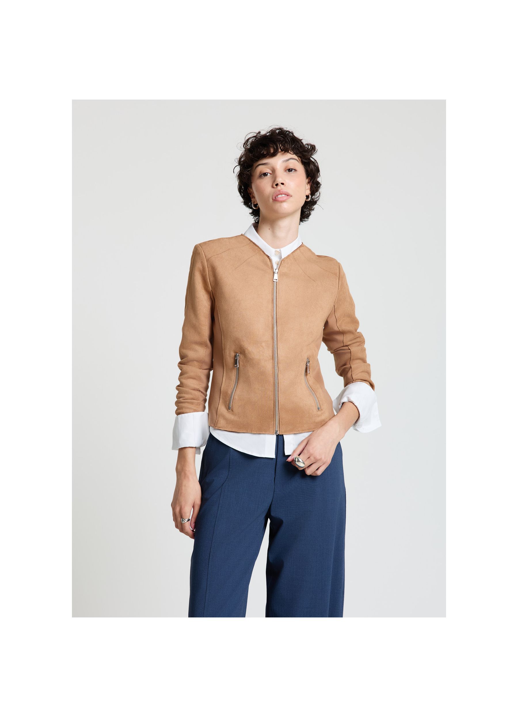 Suede-effect jacket biscuit | Calliope