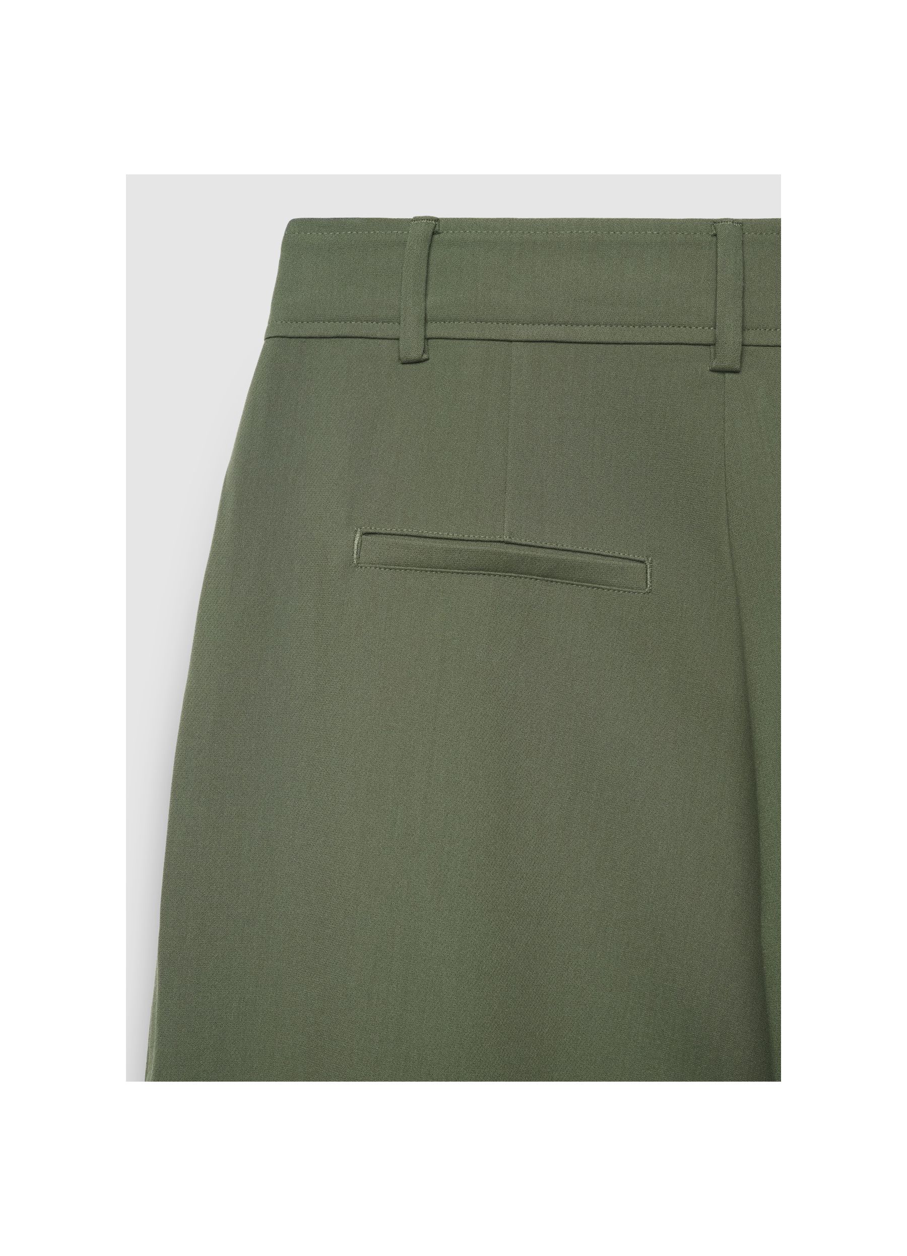 Barrel fit trousers green military light | Calliope