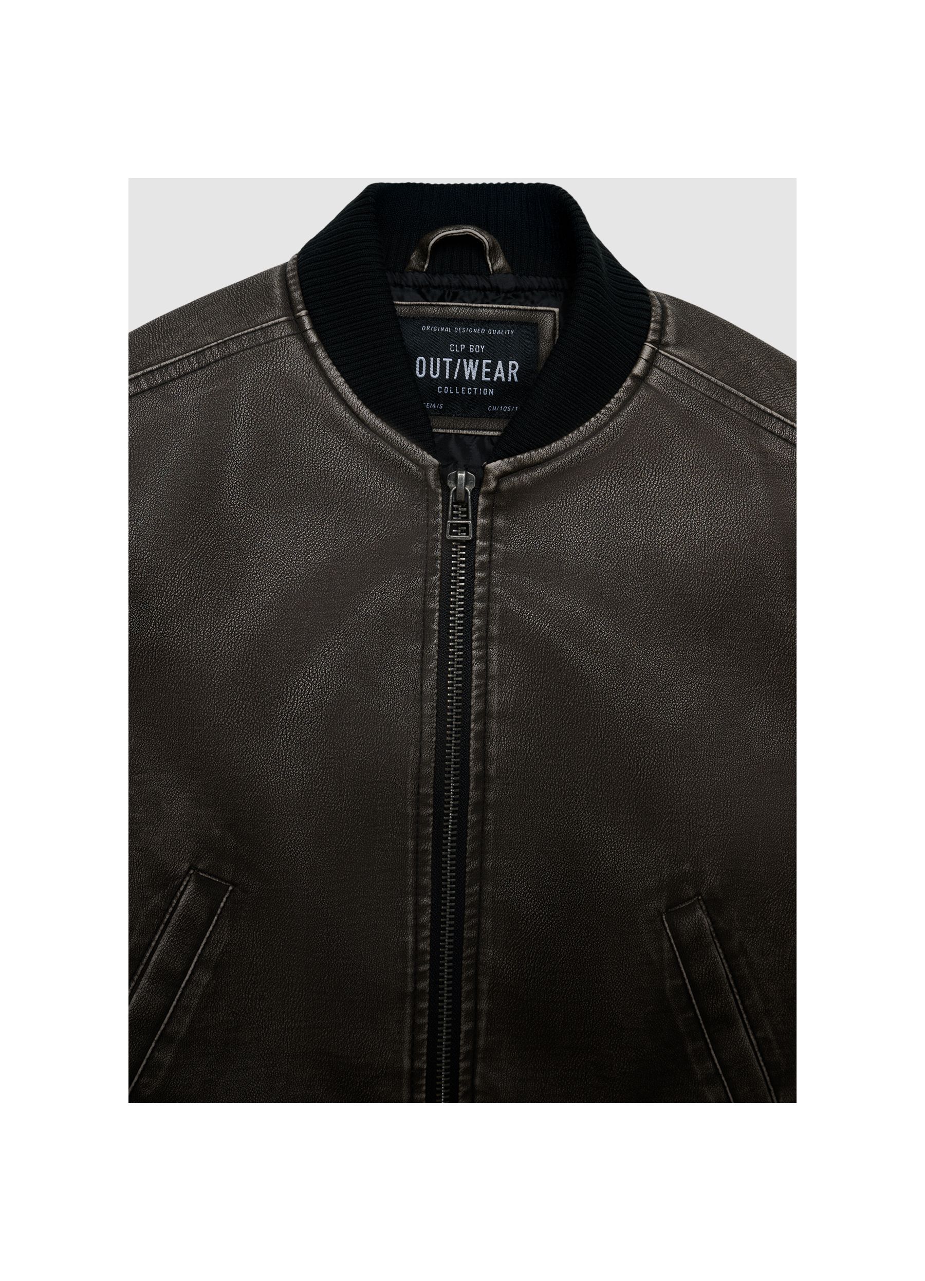 Biker similpelle con zip var canna di fucile | Calliope