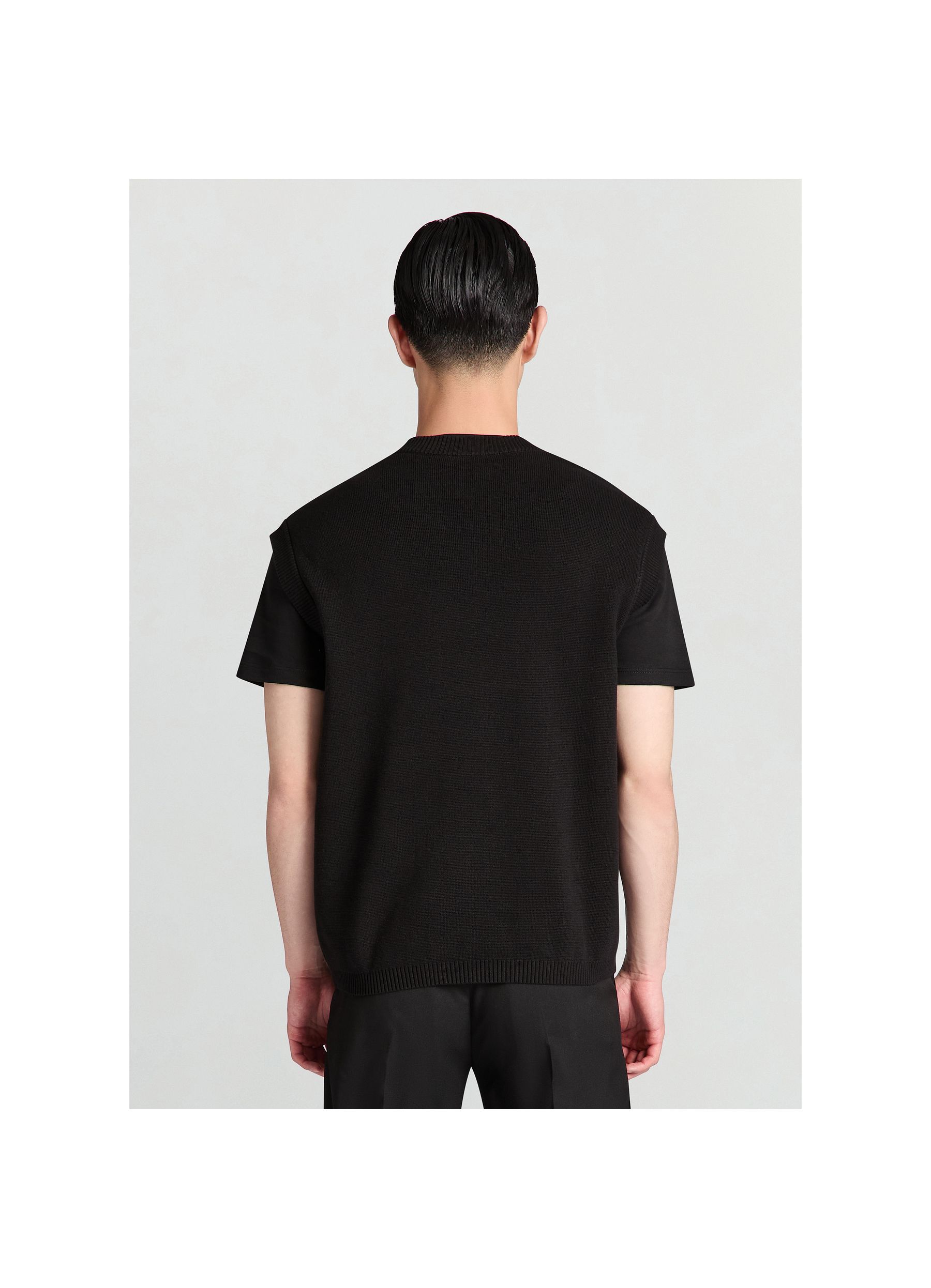 Gilet in maglia nero ultrablack | Calliope