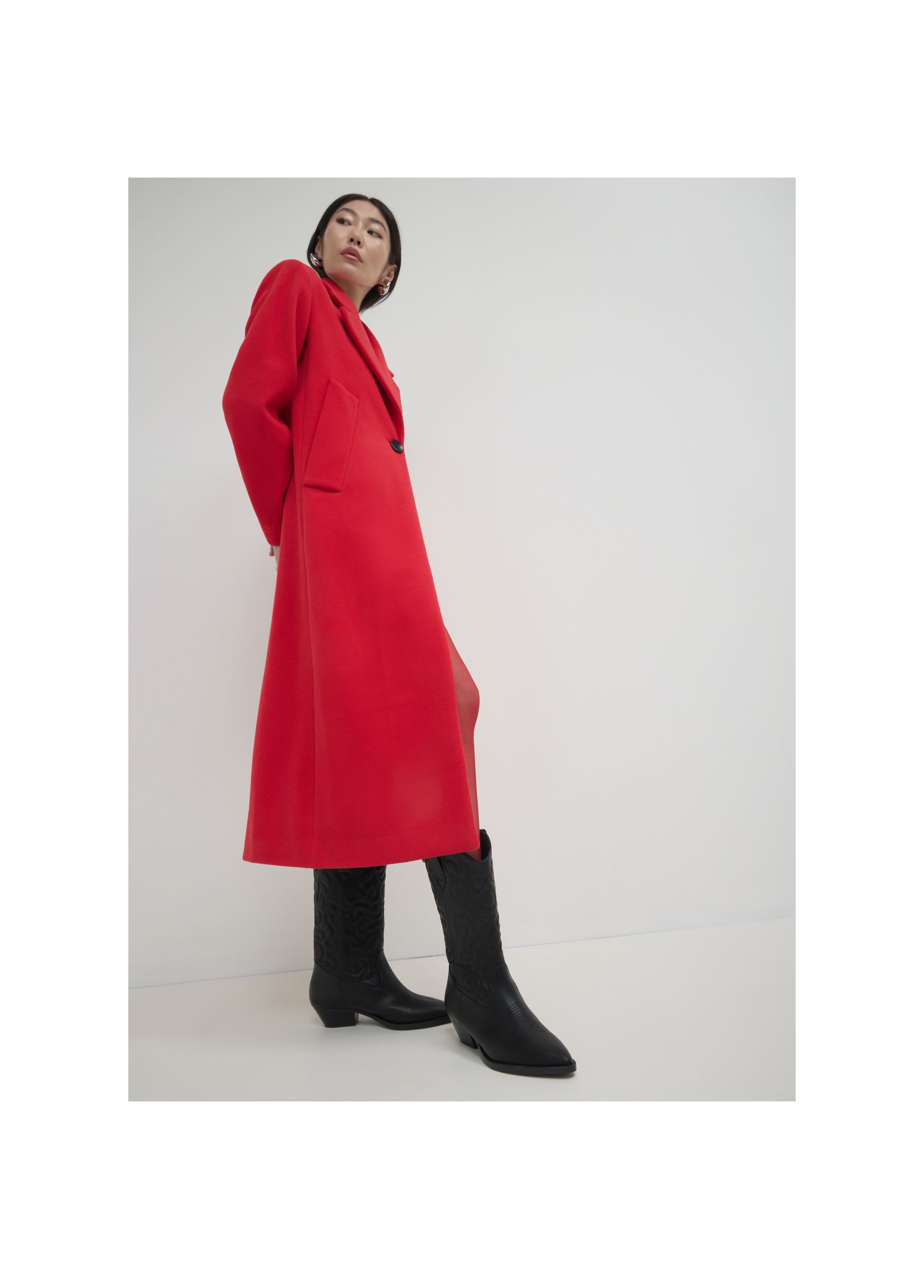 Texane avec broderie ultrablack | Calliope