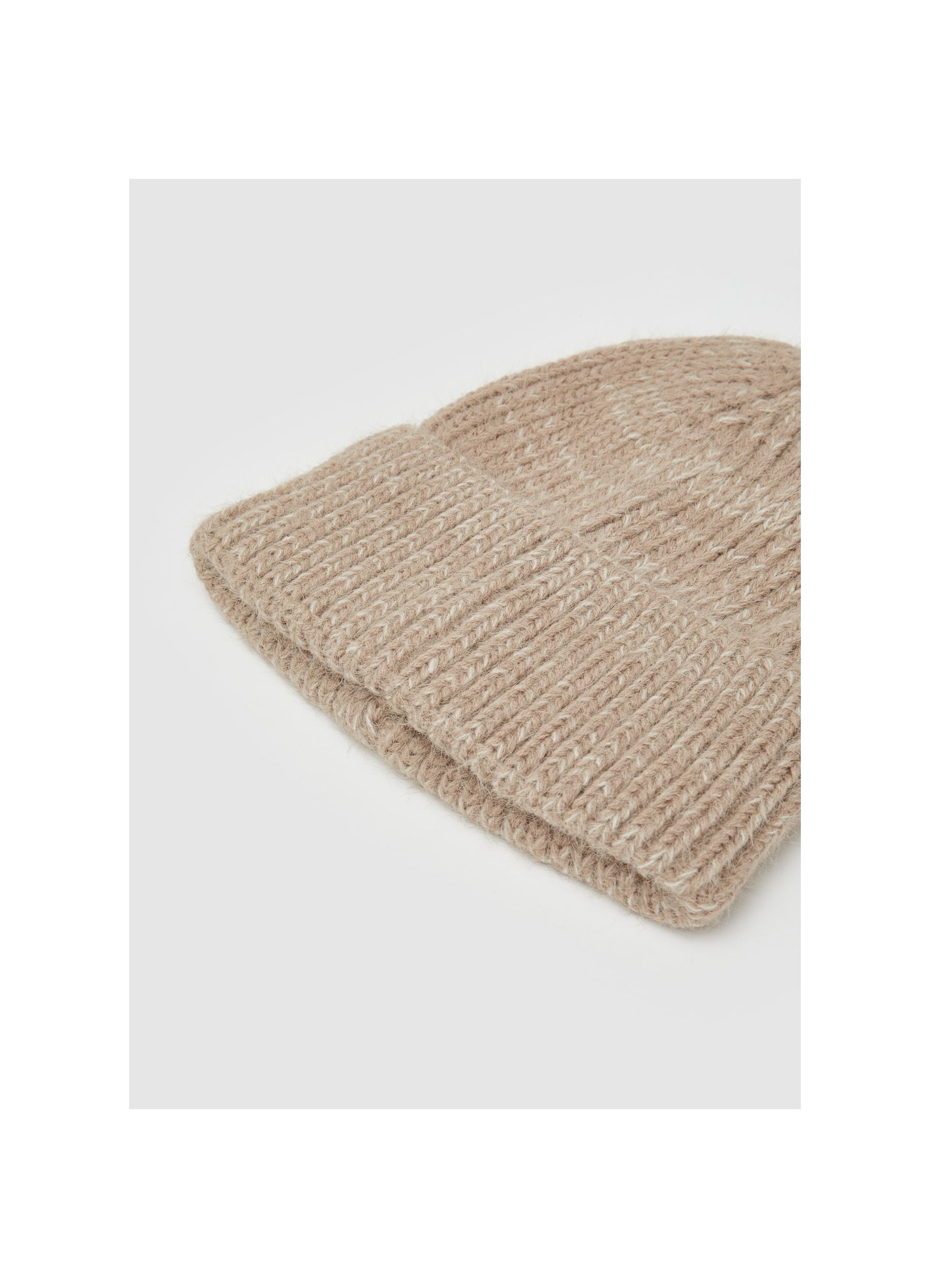Ribbed cap bež melanž | Calliope