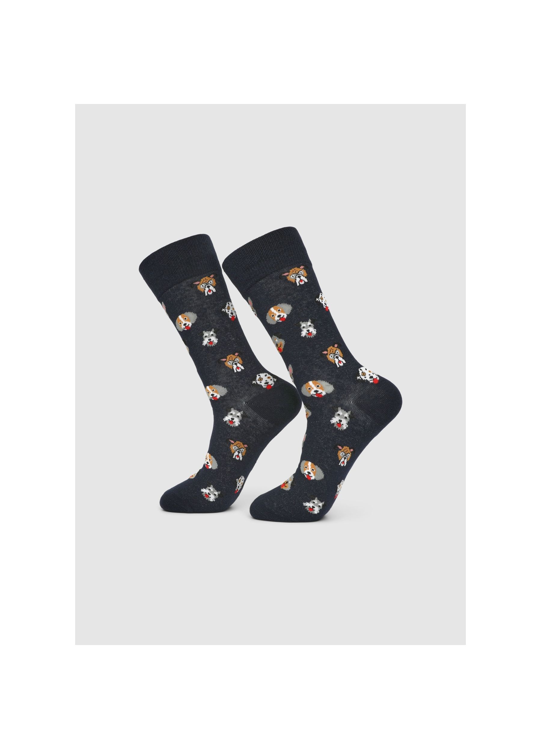 Dog patterned socks var blue night | Calliope