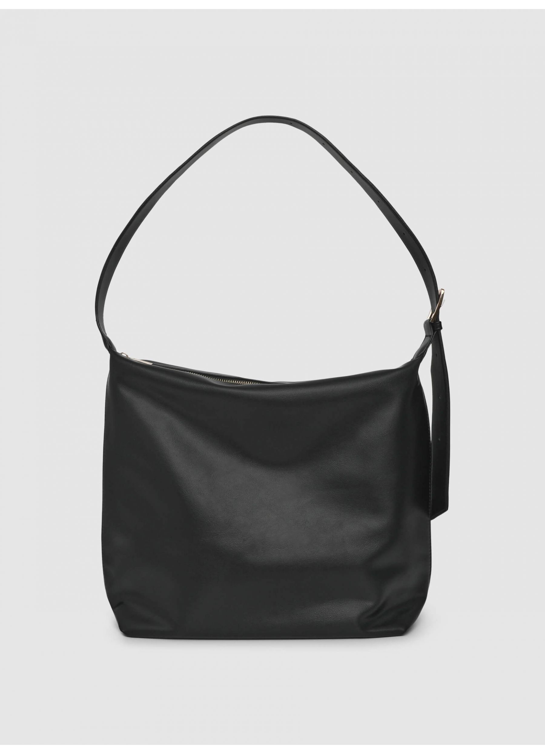 Torba na ramię imitująca skórę ultrablack | Calliope