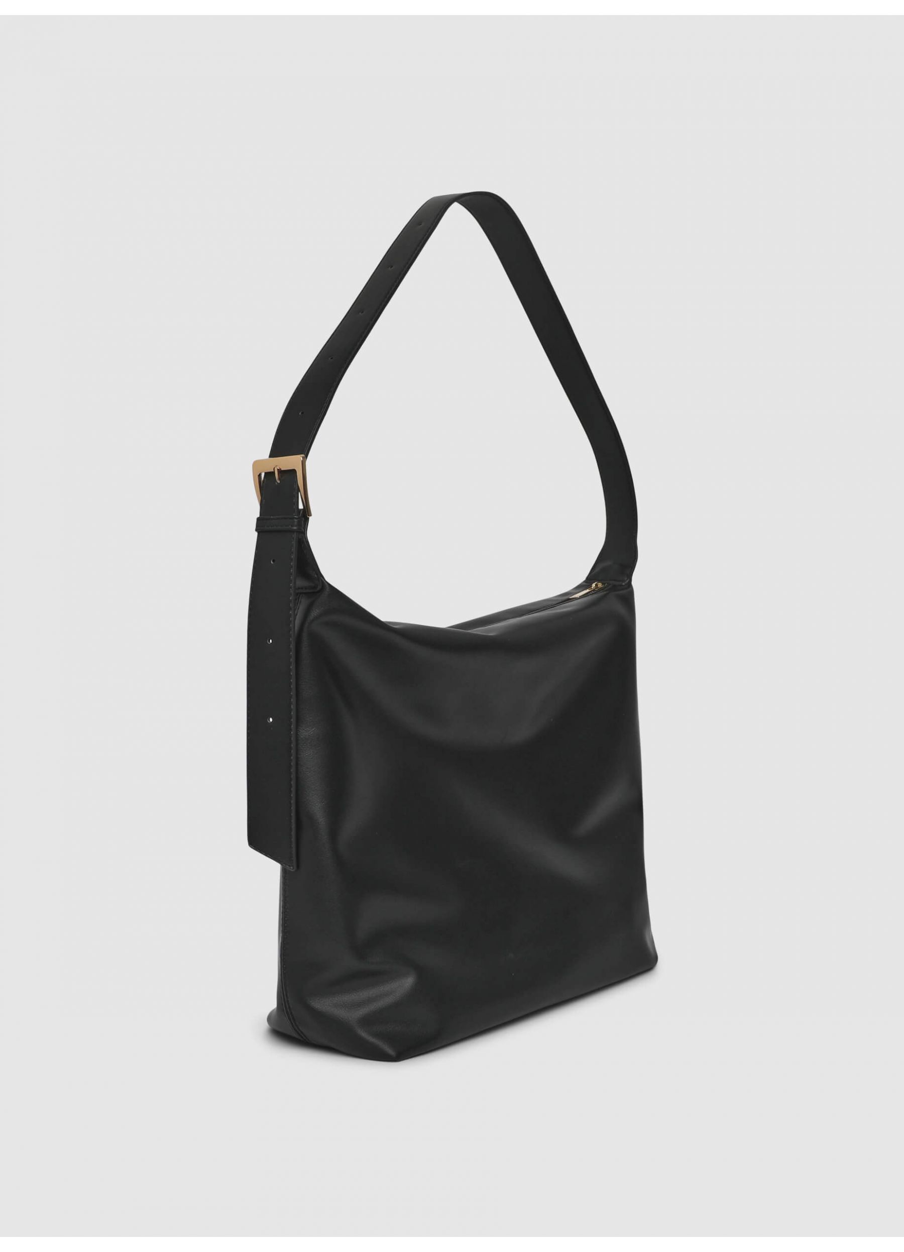 Torba na ramię imitująca skórę ultrablack | Calliope