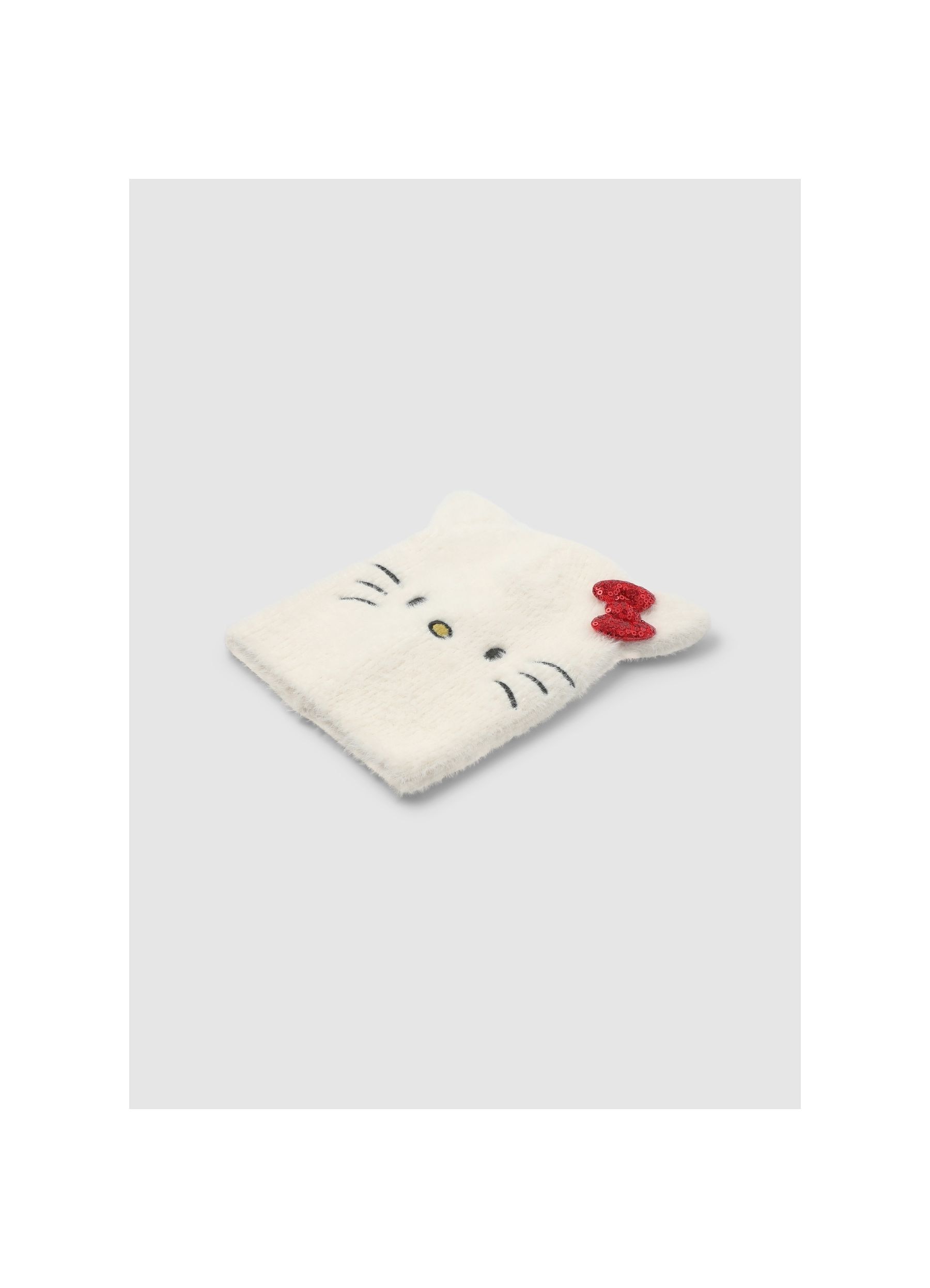 Kapa sa Hello Kitty motivom bela vuna | Calliope