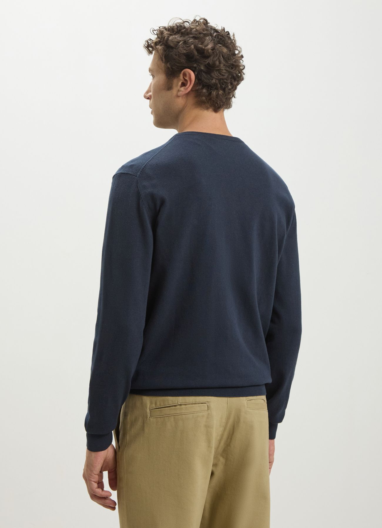 Jumper with trim blue night | Calliope