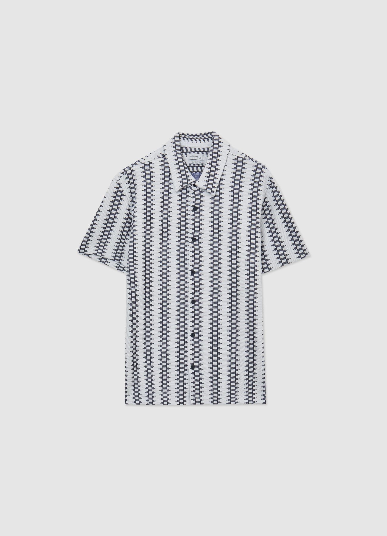 Πουκάμισο πλεκτό με ρίγες var midnight blue | Calliope