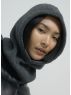 Plain balaclava dark grey melange | Calliope