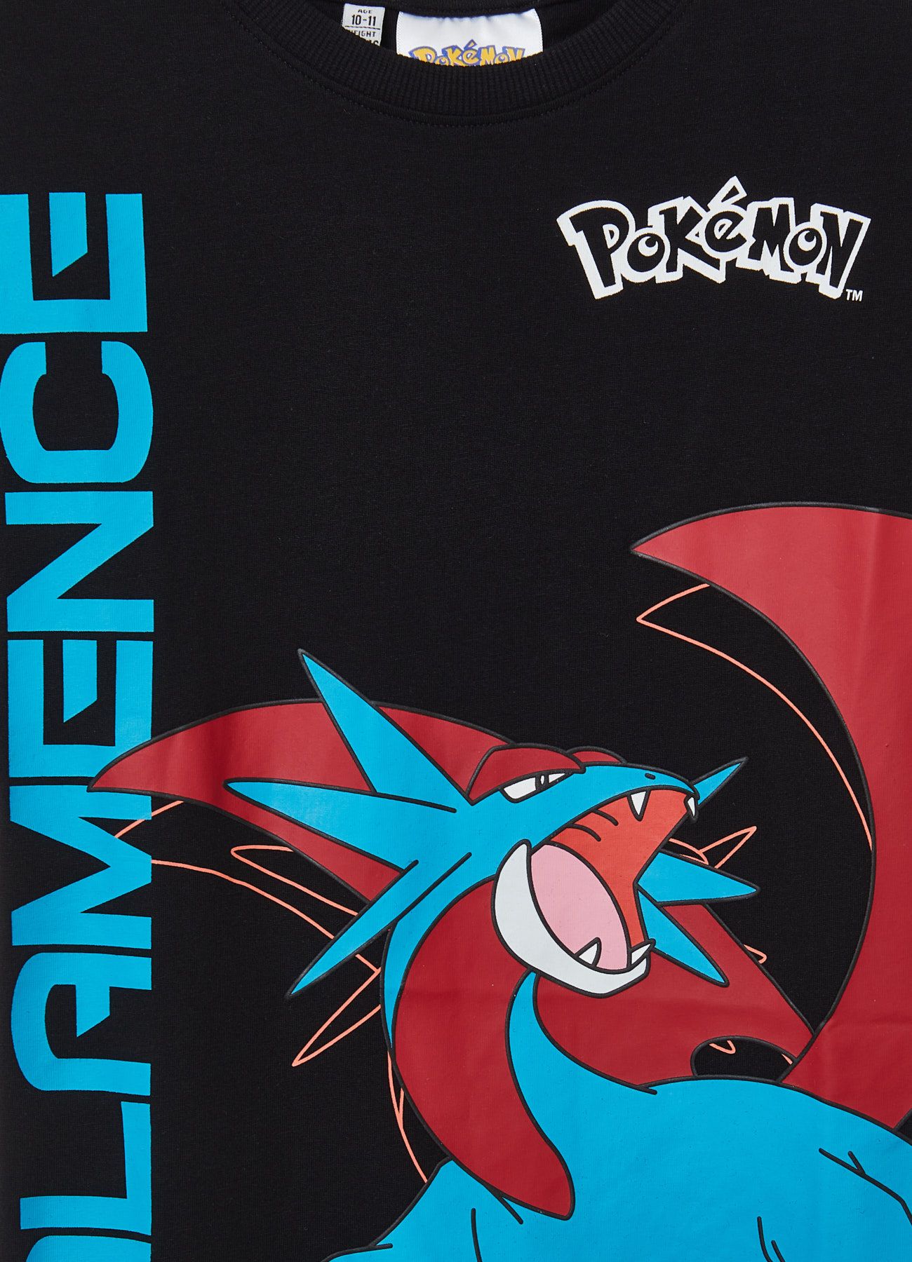 Oversized T-shirt with Pokémon print black ultrablack | Calliope
