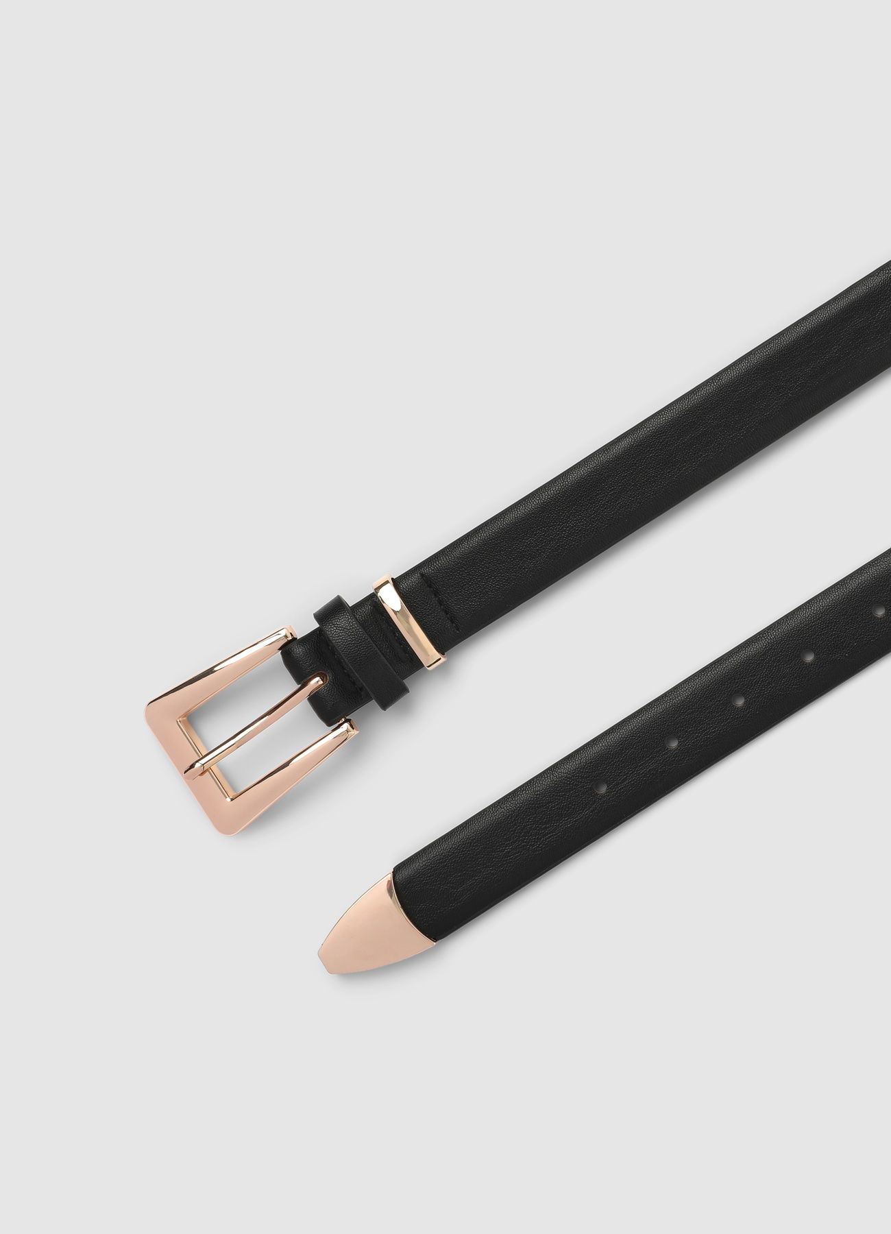 Belt with metal buckle ultrablack | Calliope