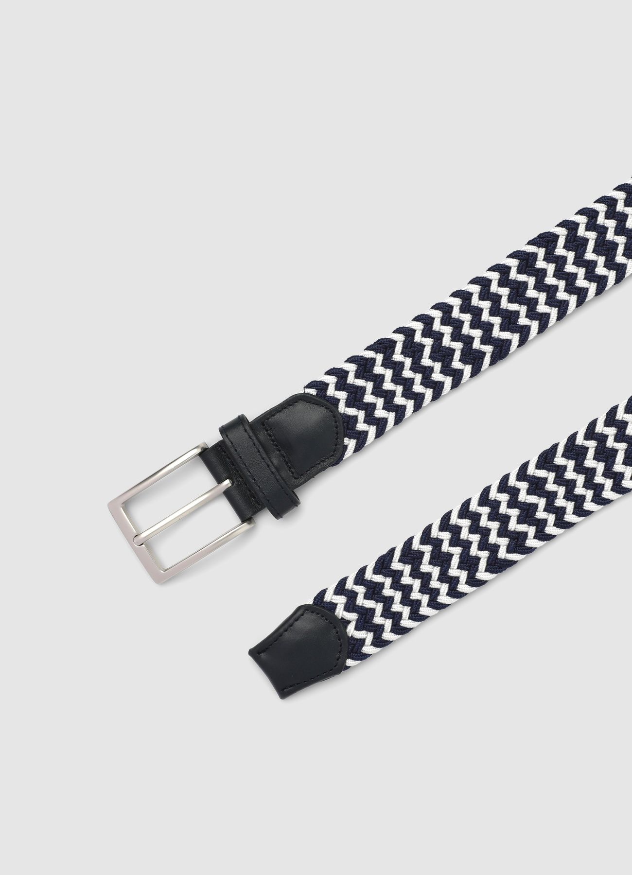 Woven belt with buckle var blue night | Calliope